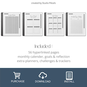 2025 Fitness Planner for Kindle Scribe, Eink Fitness Tracker, Digital ...