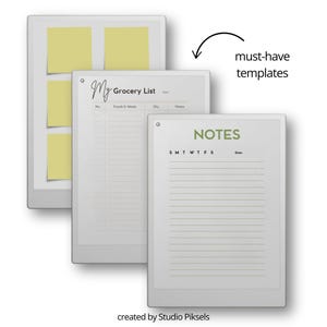 Starter Bundle for Remarkable Paper Pro, Templates for Remarkable Paper ...