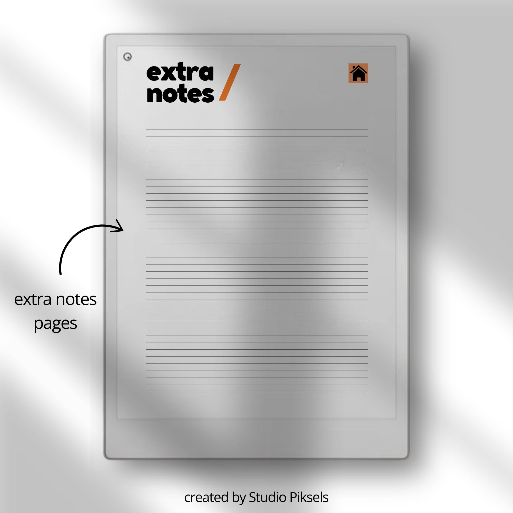 Hyperlinked Meeting Minutes Notebook for Remarkable Paper Pro, Meeting ...