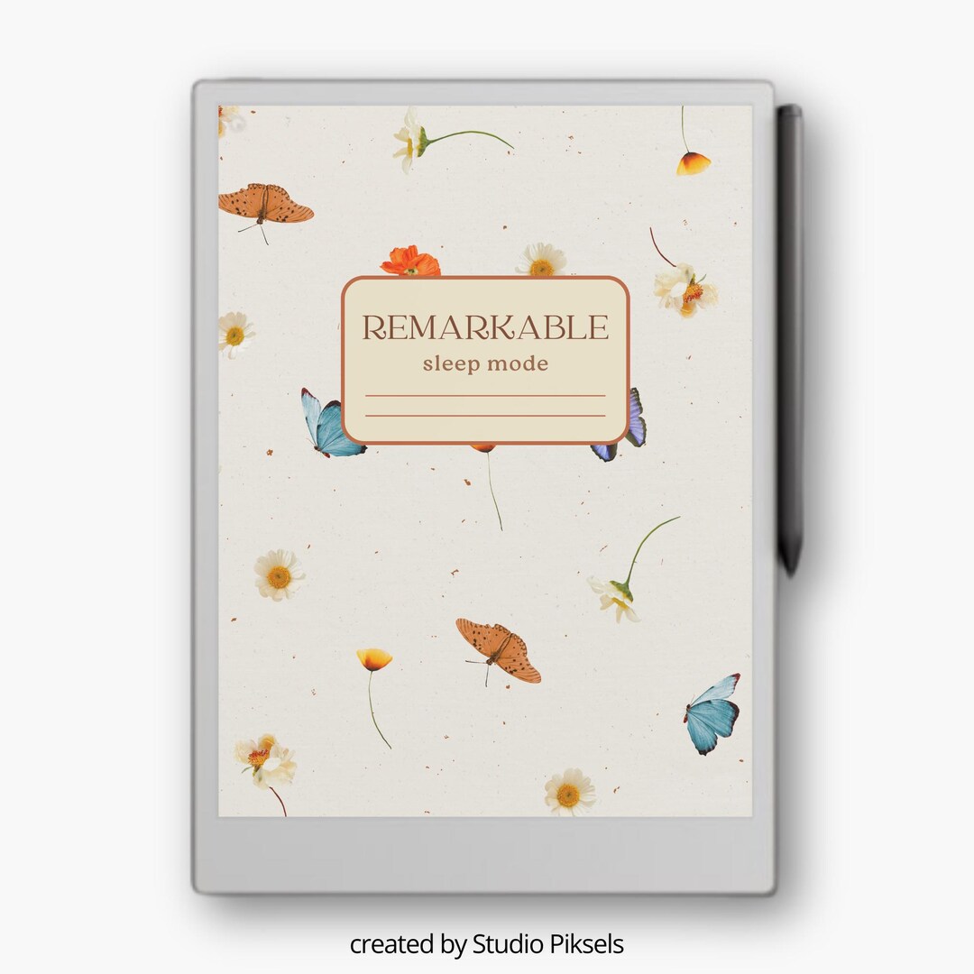 Sleep Screen for Remarkable Paper Pro With Butterfly Design, Cover for ...