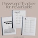 Password Tracker for Remarkable, Eink Password Manager, Hyperlinked ...