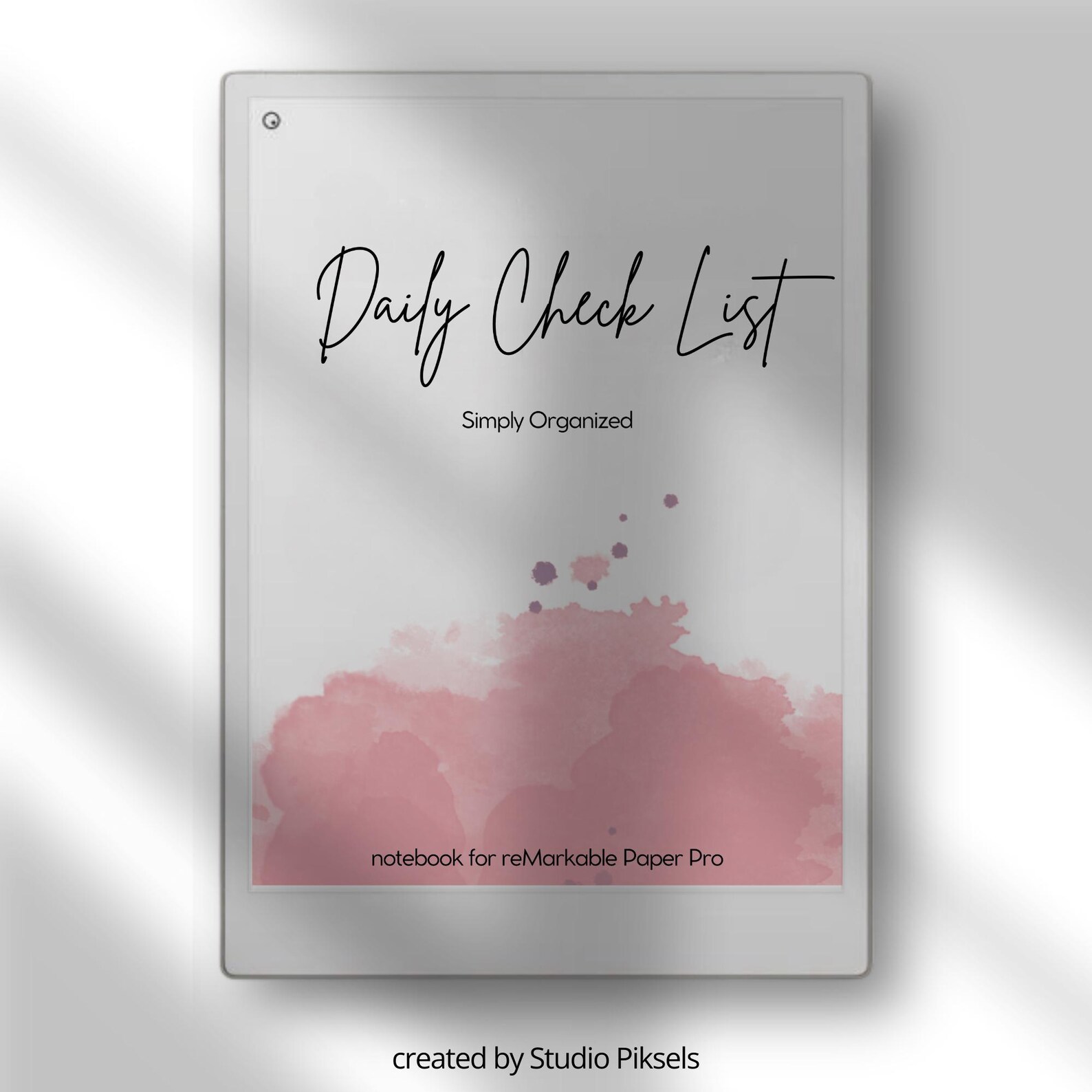 Daily Checklist Bundle for Remarkable Paper Pro, Checklist Template for ...