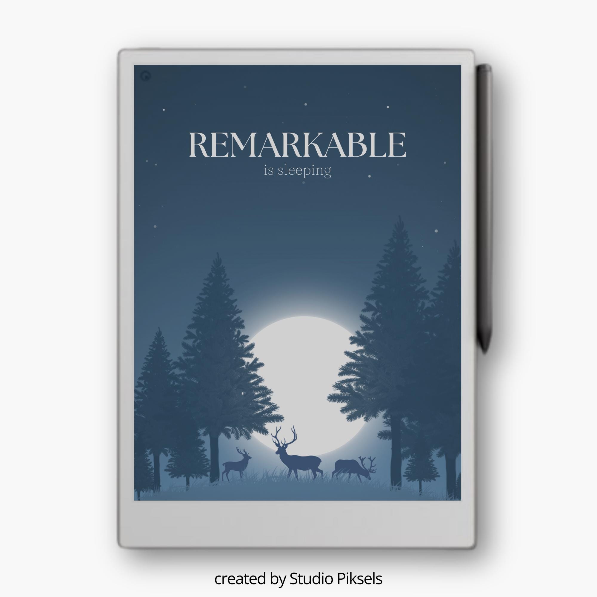 Sleep Screen Bundle for Remarkable Paper Pro With Night Sky, Cover for ...