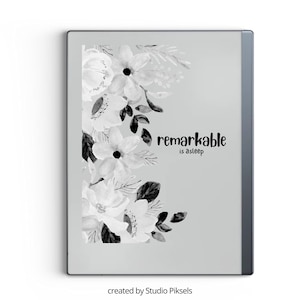 Flower Sleep Screen Bundle for Remarkable 2, Floral Cover for ...