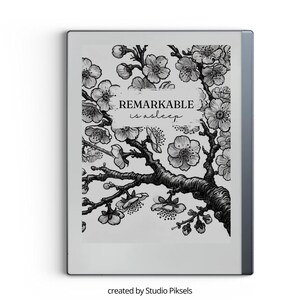 Flower Sleep Screen Bundle for Remarkable 2, Floral Cover for ...