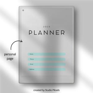 2025 Planner for Remarkable Paper Pro, Digital Hyperlinked Personal ...
