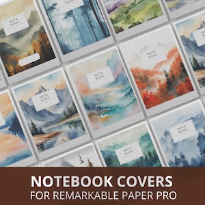 Notebook Cover for Remarkable Paper Pro, Cover Bundle for Remarkable ...