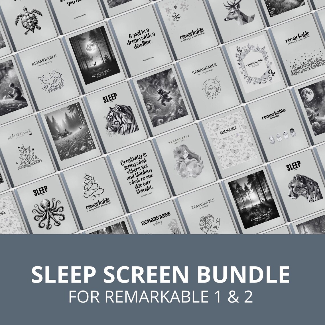 Ultimate Sleep Screen Bundle for Remarkable 2 & 1 With 110 Designs ...
