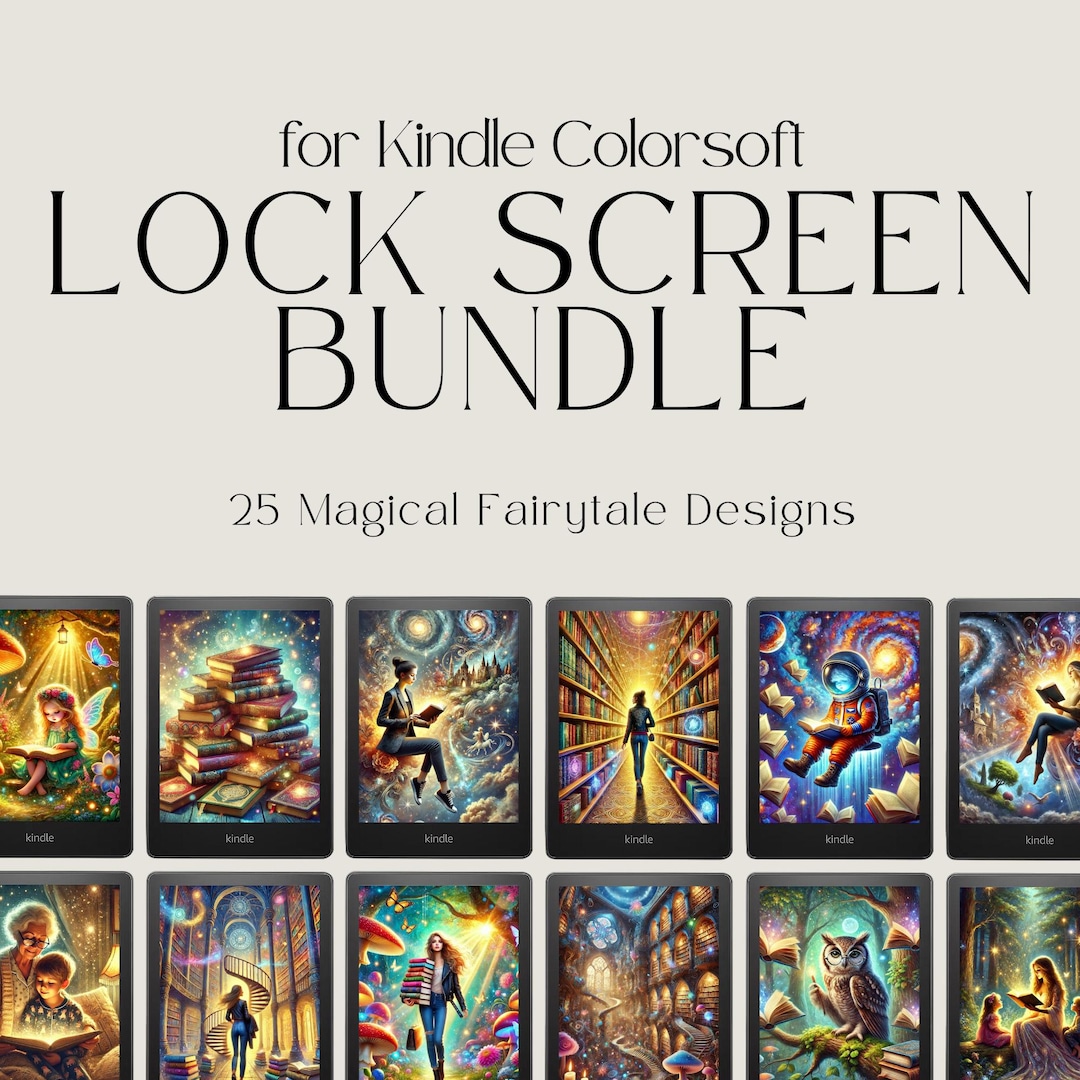 Kindle Lock Screen Bundle With Fairy Tale Design, Kindle Colorsoft ...