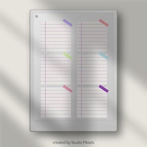 Lined Sticky Notes Bundle for Remarkable Paper Pro, Templates for ...