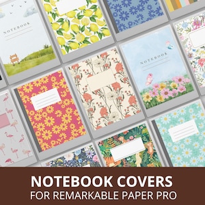 Notebook Cover for Remarkable Paper Pro, Cover Bundle for Remarkable ...