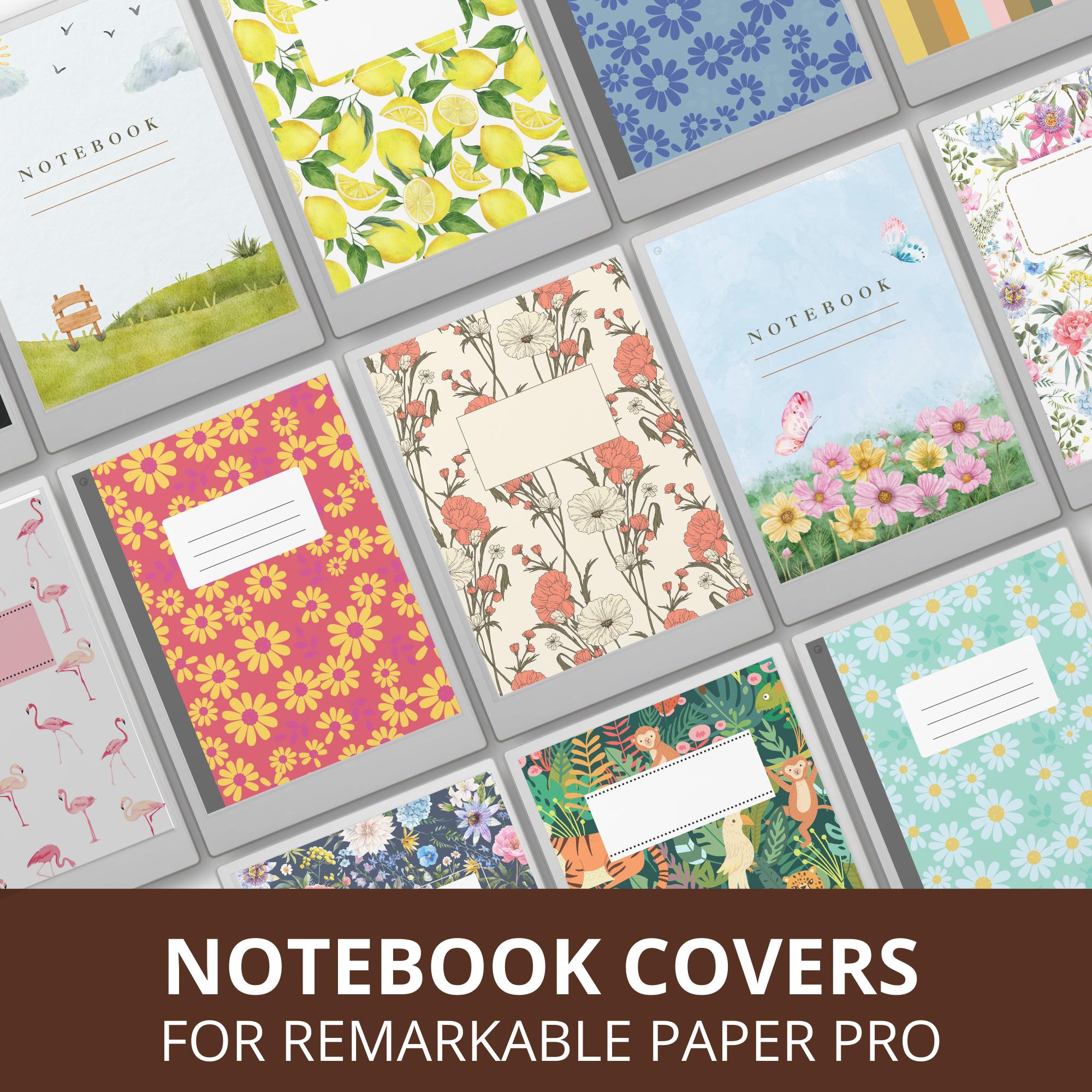 Notebook Cover for Remarkable Paper Pro, Cover Bundle for Remarkable ...