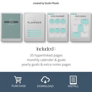 2025 Planner for Remarkable Paper Pro, Digital Hyperlinked Personal ...