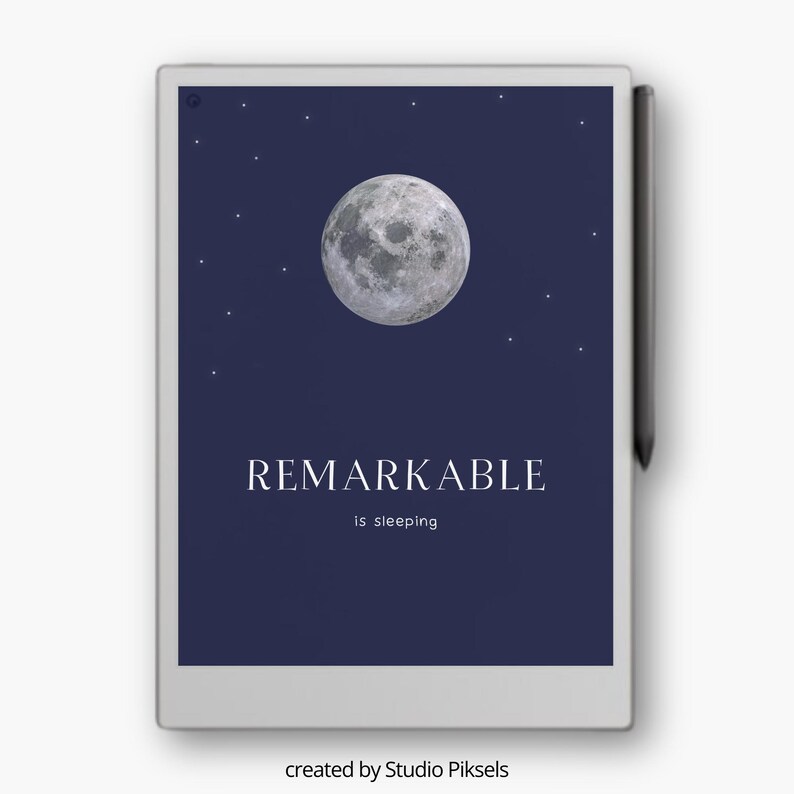 Sleep Screen for Remarkable Paper Pro With Night Sky, Cover for ...