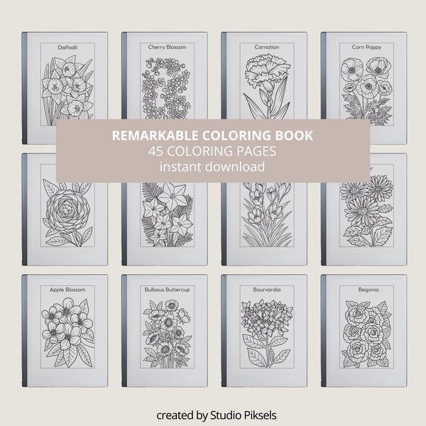 Remarkable 2 Coloring Pages - Etsy