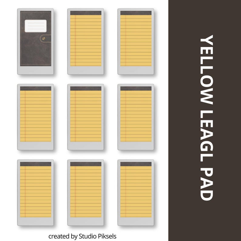 Legal Pad Paper Notebook for Remarkable Paper Pro Move: Yellow Notebook ...