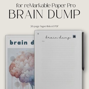 Hyperlinked Brain Dump Template for Remarkable Paper Pro, Notebook for ...