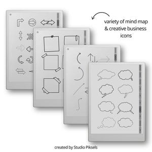 Custom Mind Map Stickers for Remarkable, Traceable Shapes + Visuals for ...