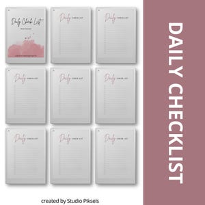 Daily Checklist Bundle for Remarkable Paper Pro, Checklist Template for ...