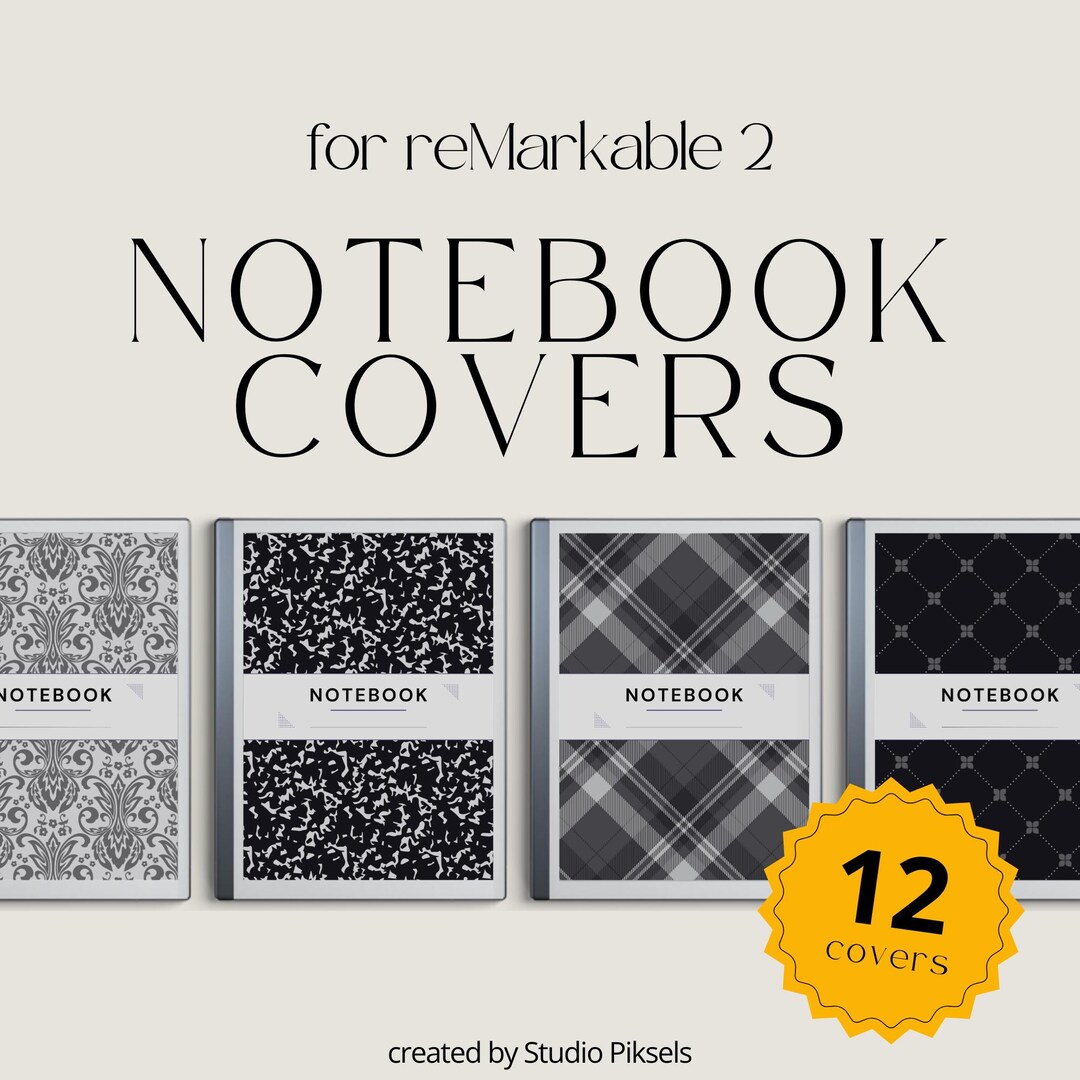 Classic Notebook Cover for Remarkable, Cover Bundle for Remarkable ...