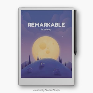 Sleep Screen Bundle for Remarkable Paper Pro With Night Sky, Cover for ...