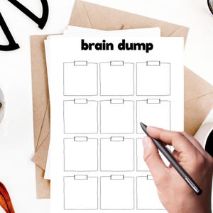 Mind Map Template Bundle, Brain Dump Template, Mind Map PDF, Concept ...