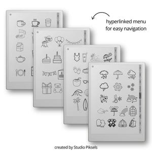 Custom Stickers for Remarkable, Traceable Visuals + Shapes for ...