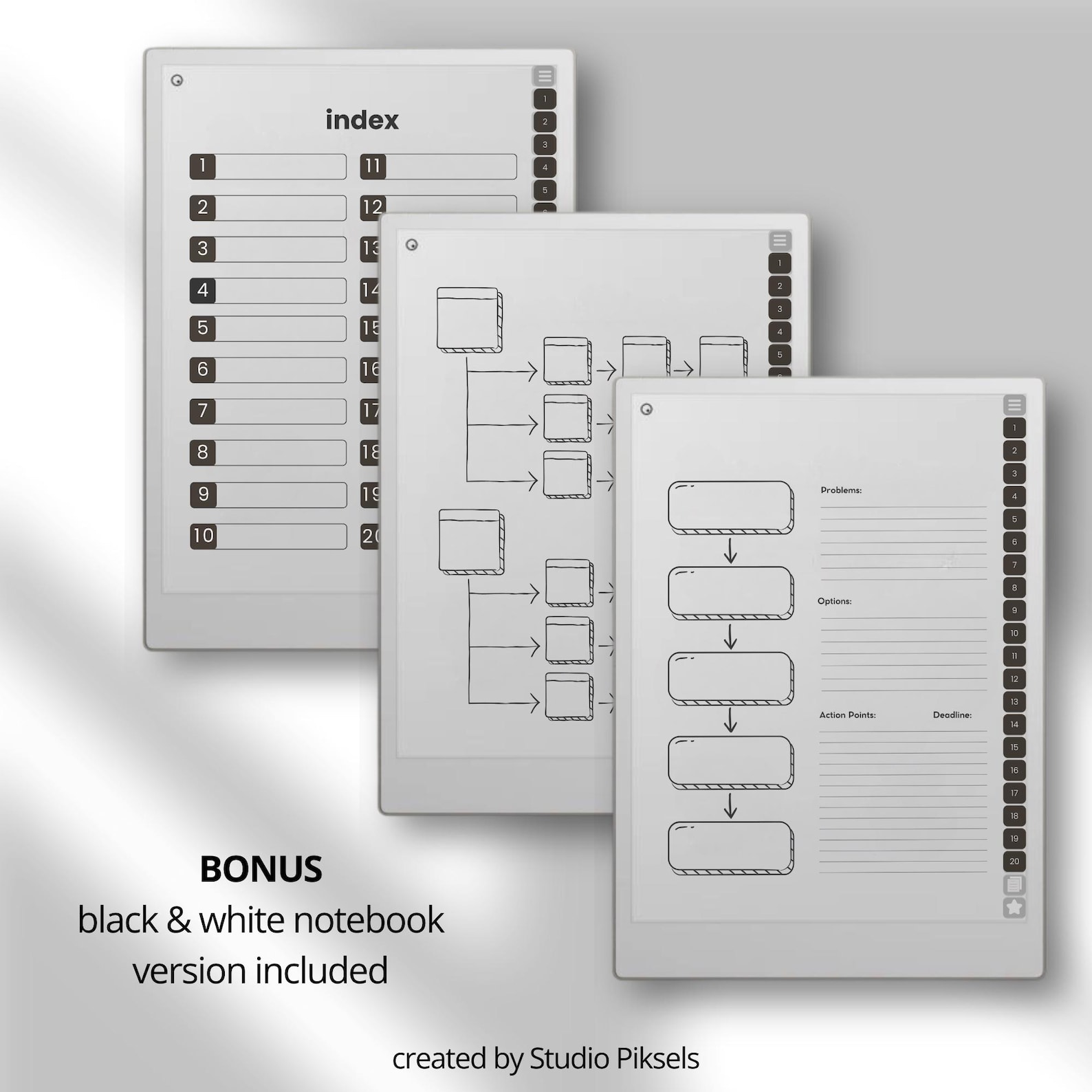 Unlimited Mind Map Notebook for Remarkable Paper Pro, Idea Planner ...