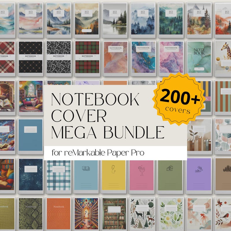 Template Cover Notebook - Etsy