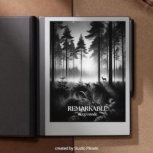 Sleep Screen Bundle for Remarkable 2 & 1 With Forest Scenes, Cover for ...