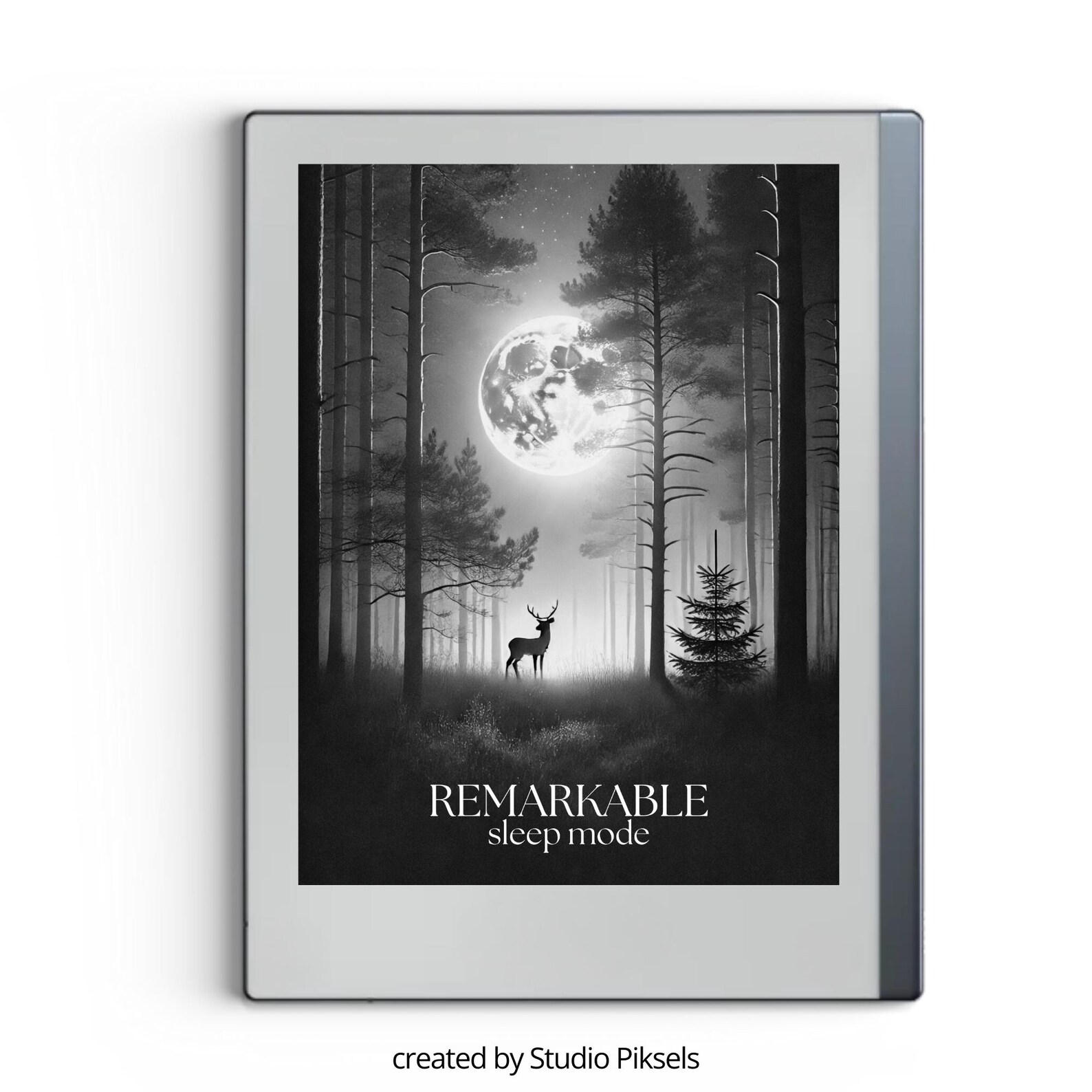 Sleep Screen Bundle for Remarkable 2 & 1 With Forest Scenes, Cover for ...