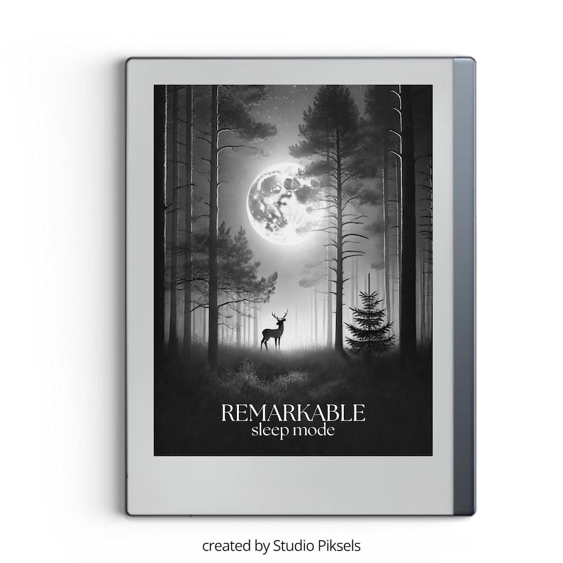 Sleep Screen Bundle for Remarkable 2 & 1 With Forest Scenes, Cover for ...