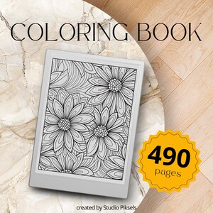 Coloring Book Bundle for Remarkable Paper Pro, Eink Adult Coloring Book ...