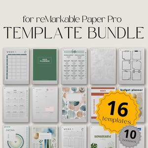 Ultimate Template Bundle for Remarkable Paper Pro, Templates for ...