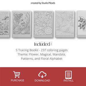 Tracing Book Bundle for Remarkable Paper Pro, Eink Adult Tracing Book ...