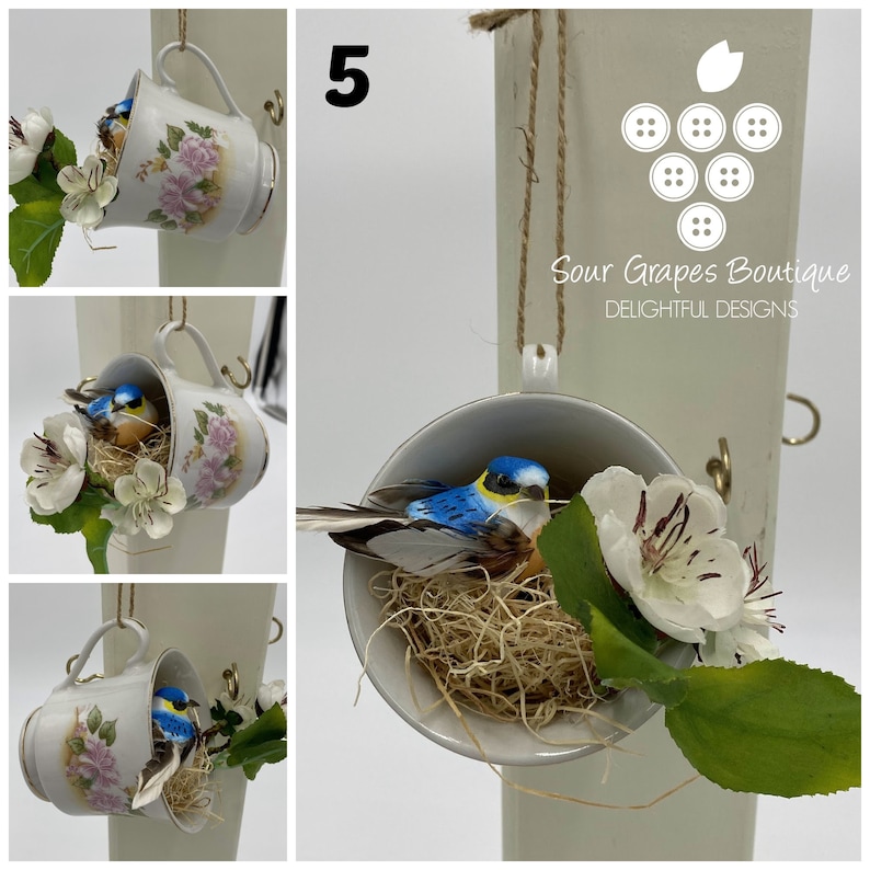 Tea Cup Bird Nest, Nest in a Cup, Spring Decor, Tea Cup Nest, Gift ...