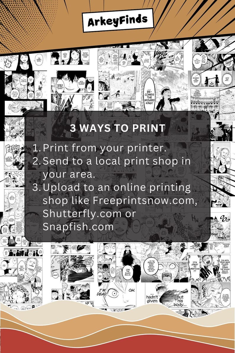 Black Clover Manga Panel Set Part 01 – 680+ Printable Manga Anime Wall ...
