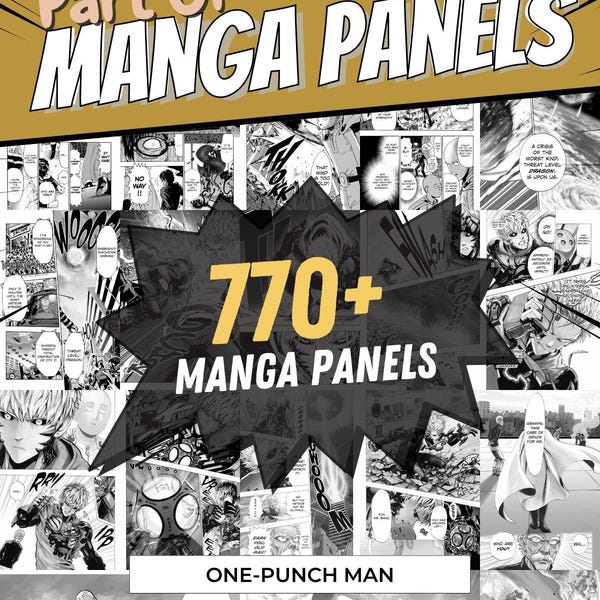 One Punch Man Manga Panels - Etsy