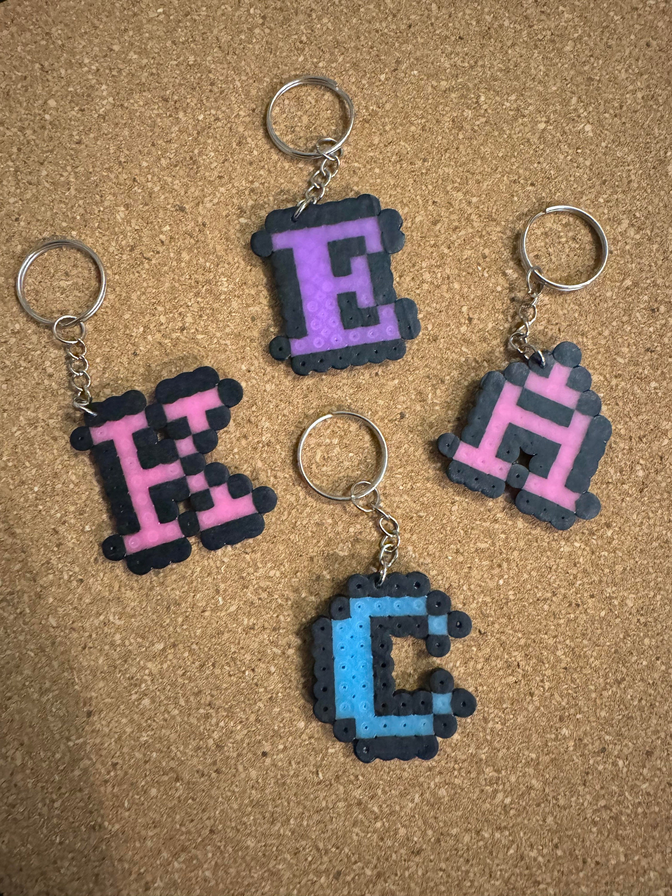 Perler Bead Keychains - Etsy