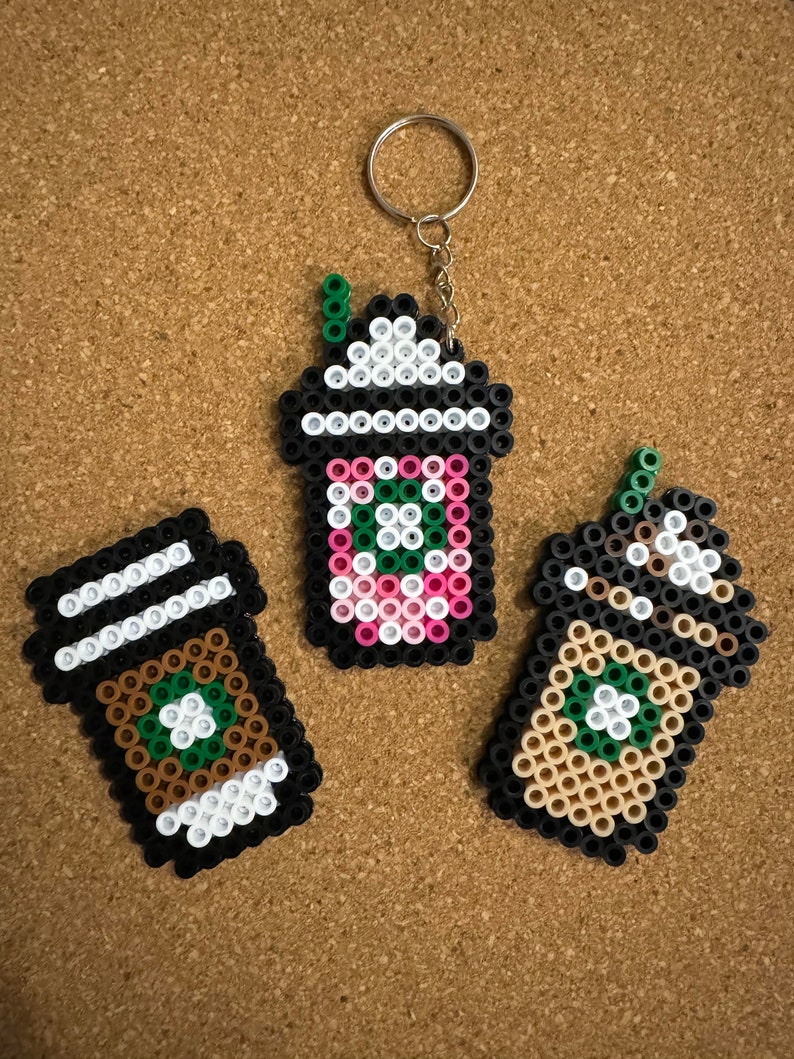 Perler Bead Keychains - Etsy