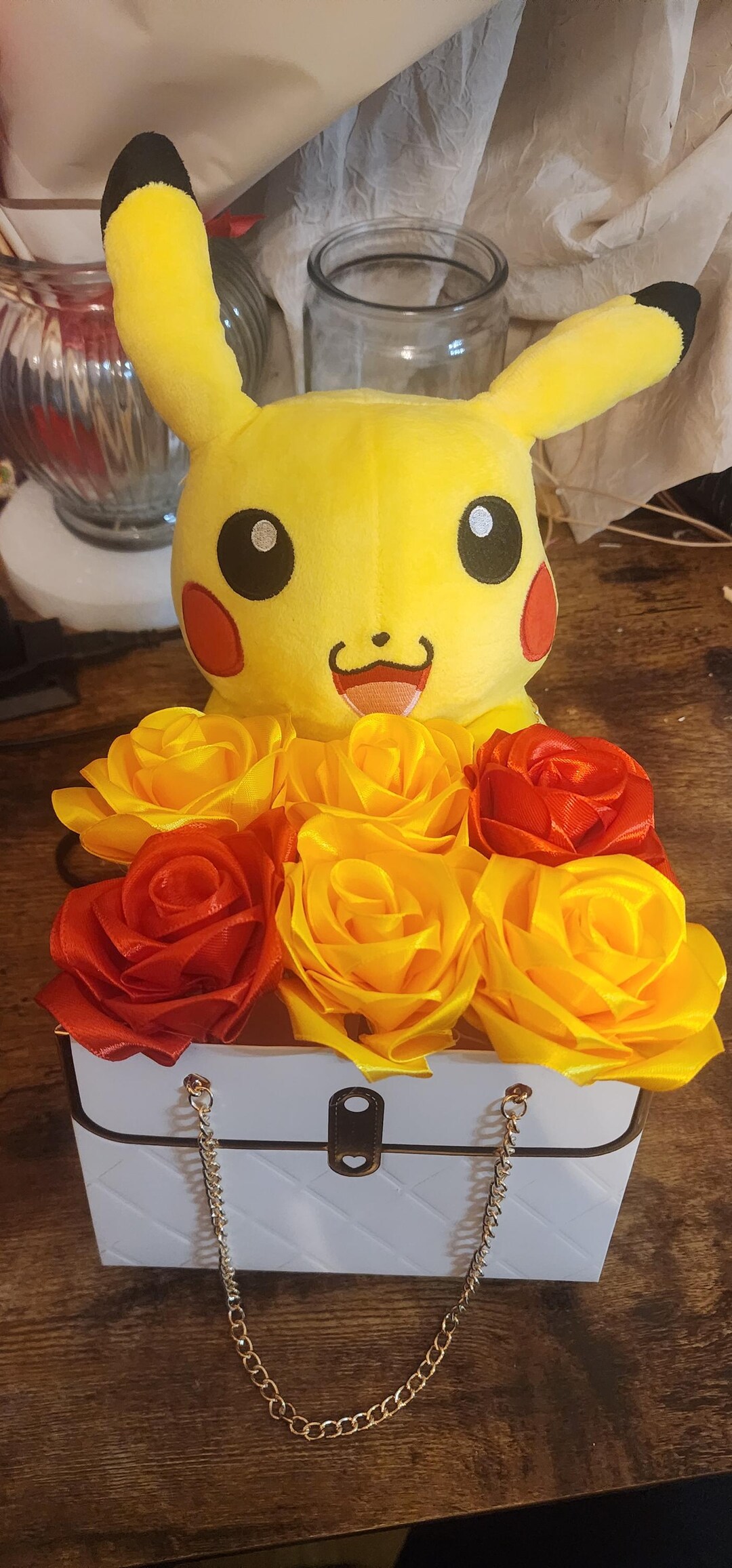 Pikachu Roses Gift With Plush - Etsy