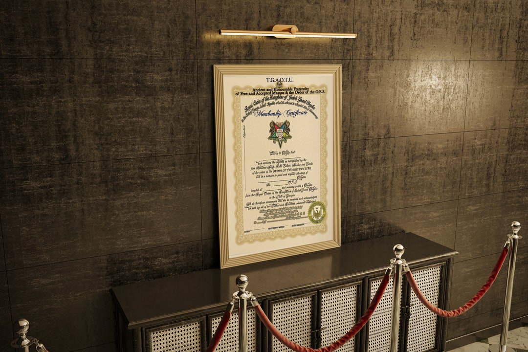 OES Eastern Star Certificate of Recognition, Customize and Print - Etsy Australia