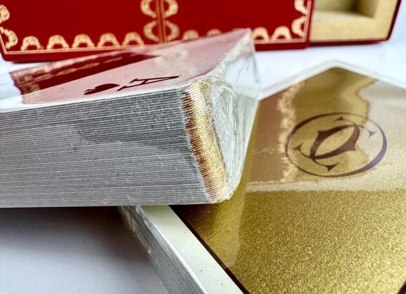 Playing Cards Poker Cartier Bridge Playing Cards Box Unsed 1980 ...