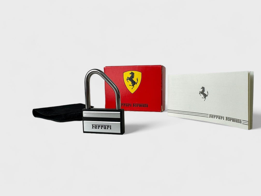 Ferrari Formula F40 Testarossa Key Ring Vintage NOS Keychain Black ...