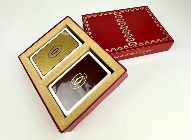 Playing Cards Poker Cartier Bridge Playing Cards Box Unsed 1980 ...