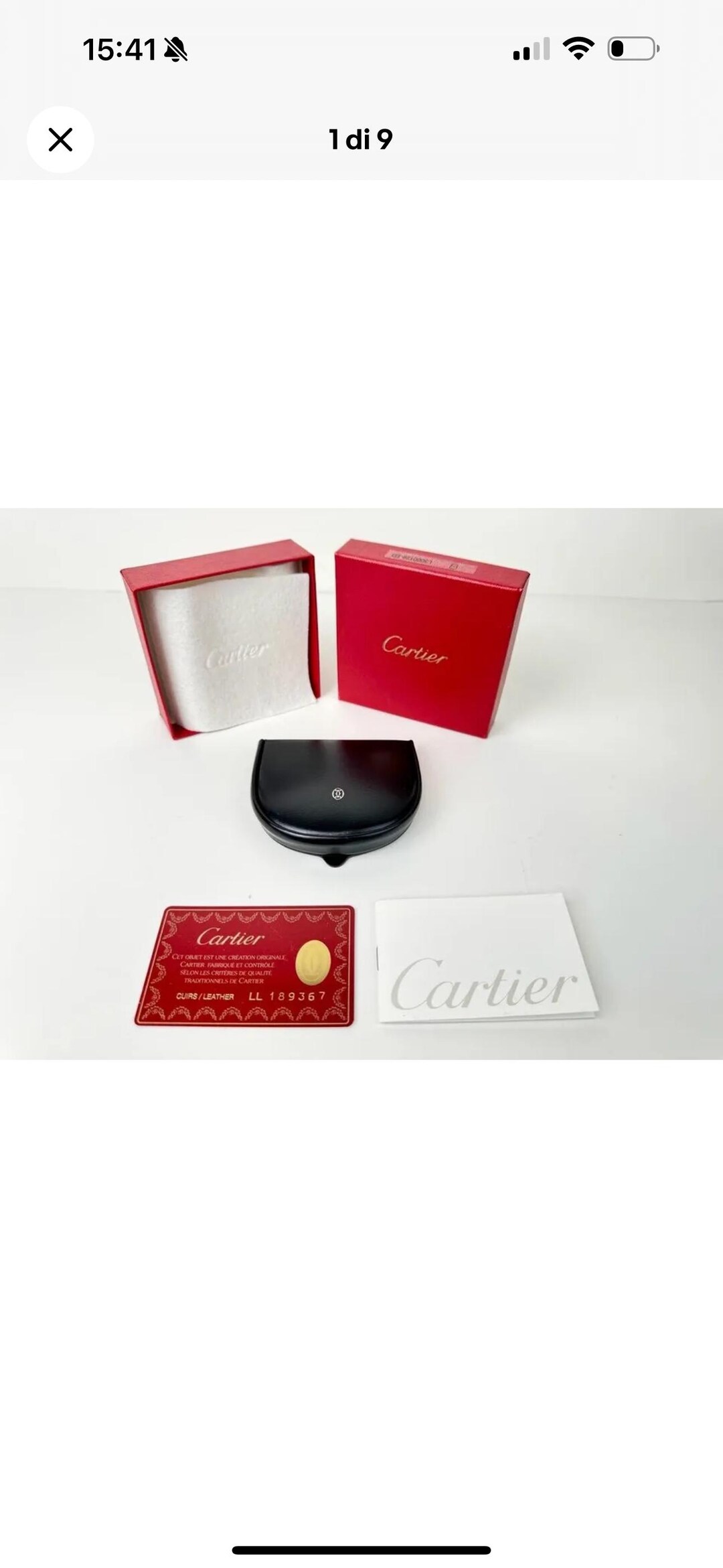 Cartier Leather Purse NOS Box Guarantee - Etsy