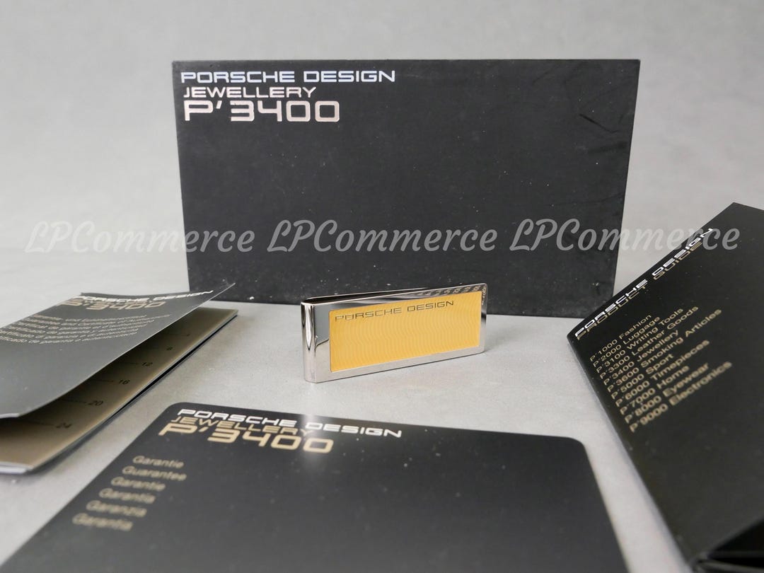 Porsche Design 925 Germany P3400 NOS Money Clip Jewellery Wallet - Etsy