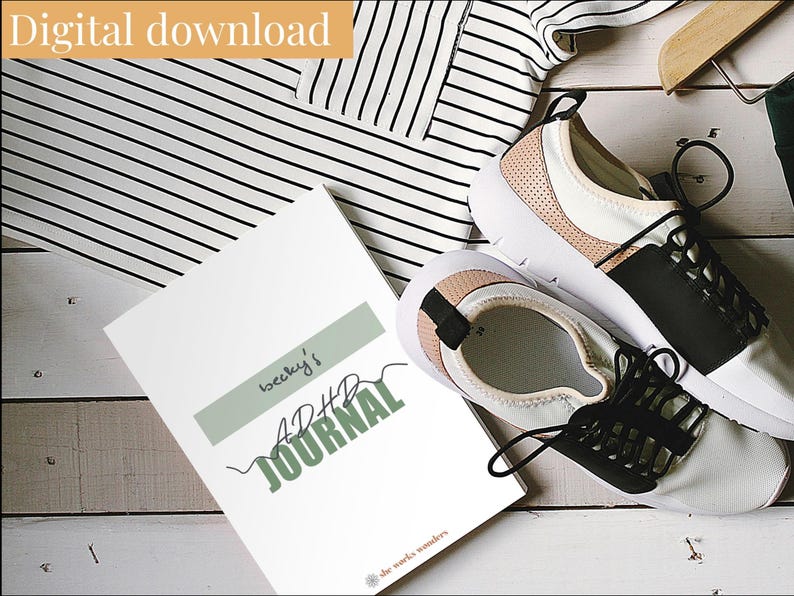 ADHD Digital Journal PDF 2026 | Dopamine Tracker and Medication Diary ...