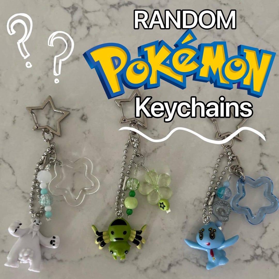 RANDOM Pokemon Keychains! - Etsy