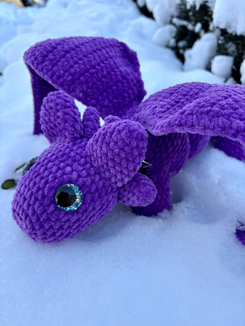 Nightshade Dragon Crochet Plushie - Etsy